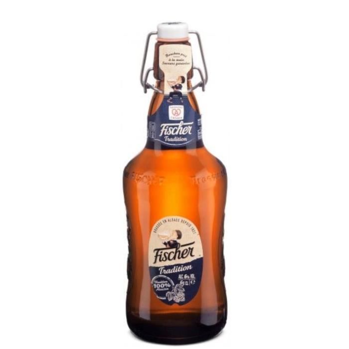 FISCHER Tradition - Biere blonde - 65 cl - 6% – FrancEpicerie